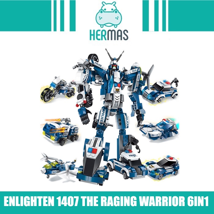 ENLIGHTEN 1407 THE RAGING WARRIOR 6IN1 BLOCK BIRTHDAY PRESENT | Shopee ...