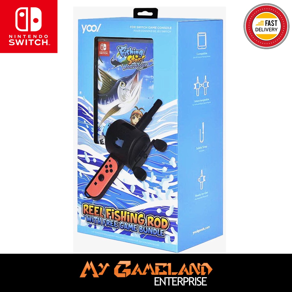 Nintendo Switch Reel Fishing Star World Tour Rod Bundle (US)(English ...