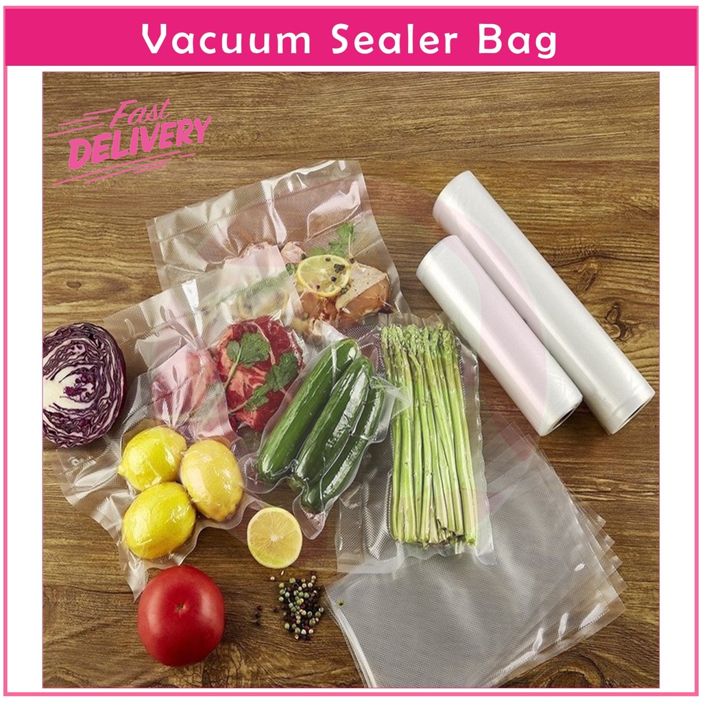 Vacuum Sealer Bag Embossed Food Packaging Plastic Vakum Plastik Seal ...