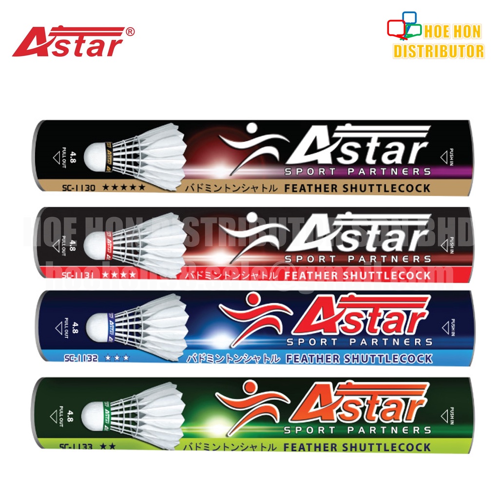 Astar Badminton Sport Feather Shuttlecock 12pcs SC1133 SC1132 SC1131 ...