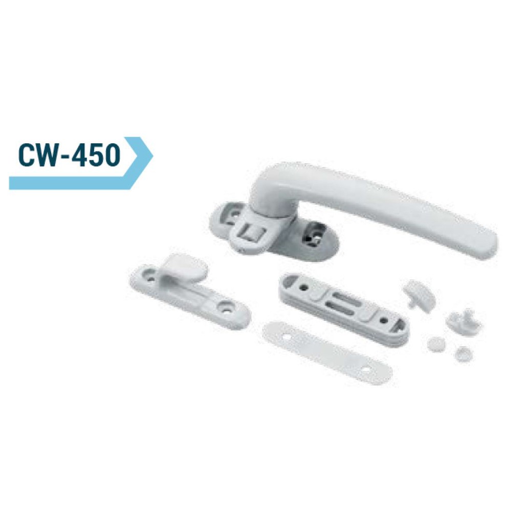 Window Pull Handle With Black and White Coating Hook Lever | Shopee ...