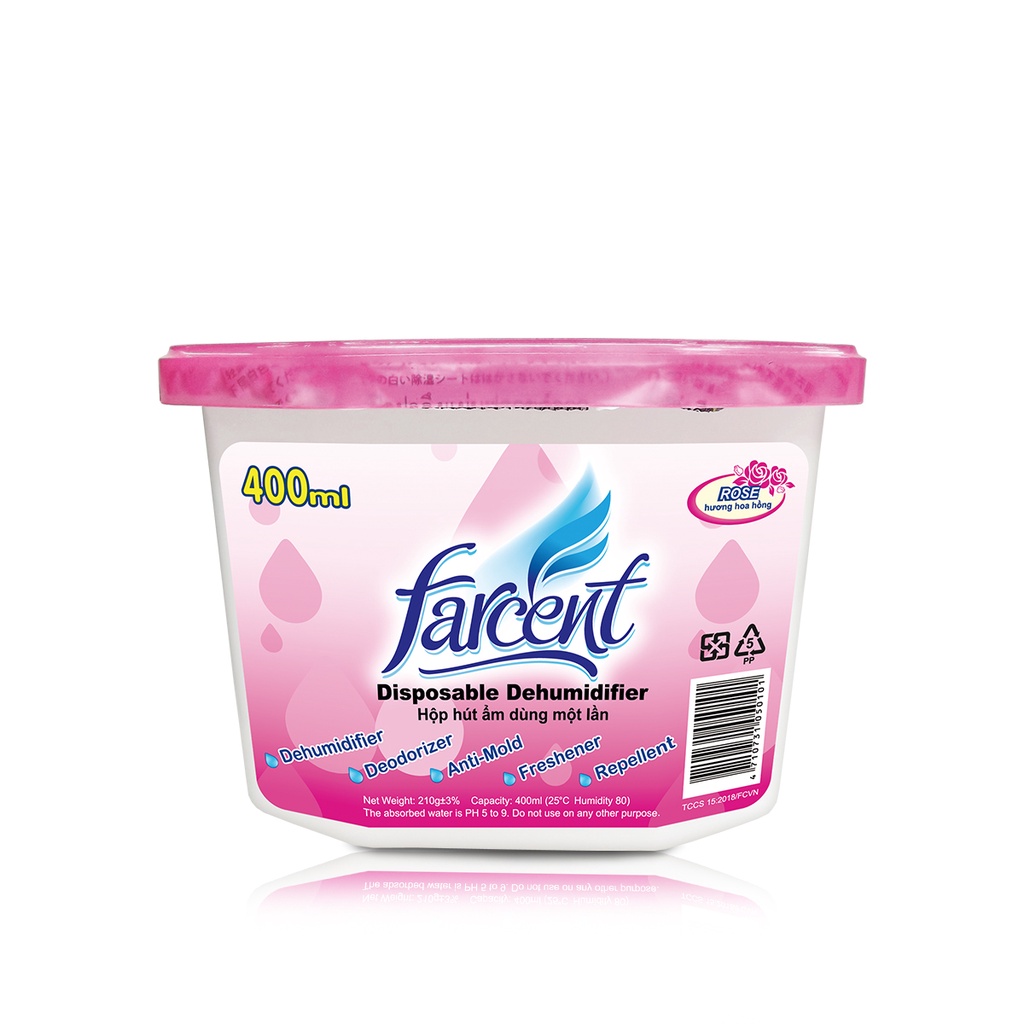 Farcent Dehumidifier Disposable Rose Lavender Charcoal Deodorizer Anti-Mold Freshener Repellent ...