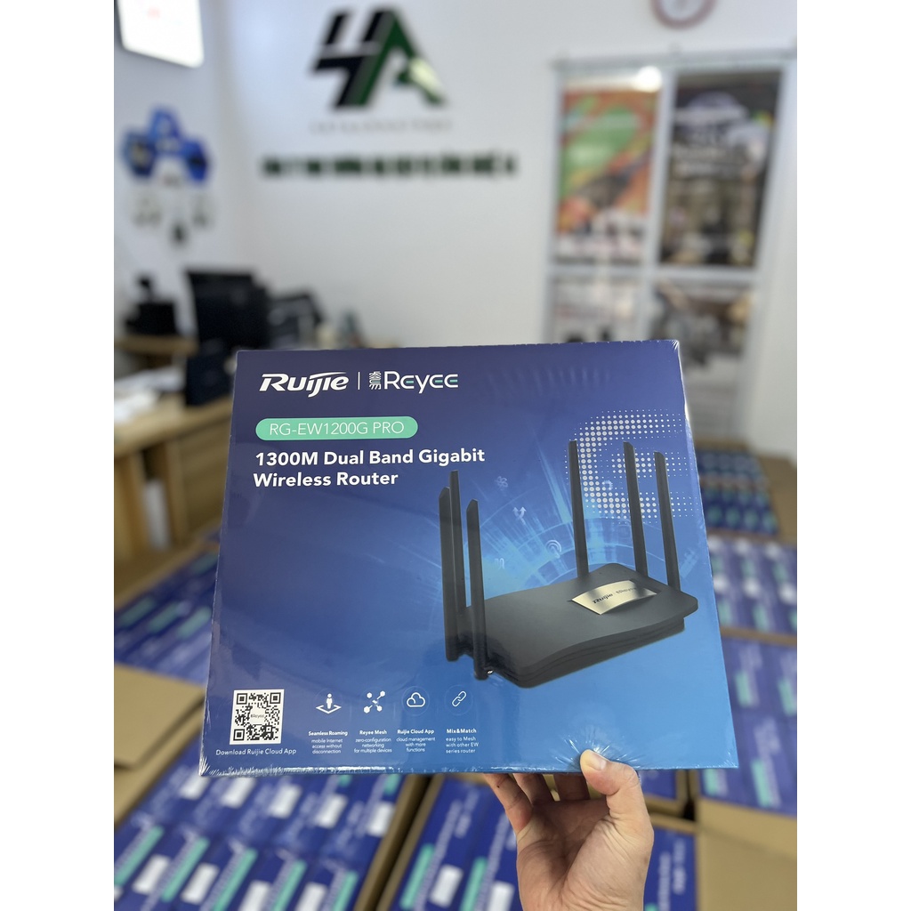 Genuine Ruijie Reyee wifi transmitter, 2 bands ew1200 ew300 4 antennas ...