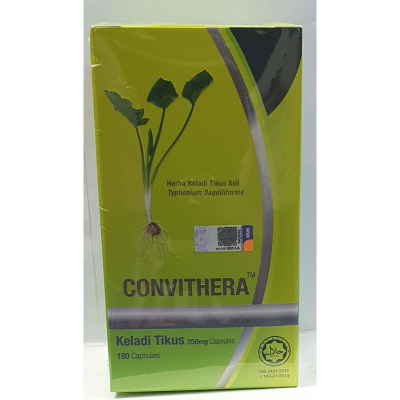 💢💢 CONVITHERA ( KELADI TIKUS ) 180 CAPSULES💯💯👍 | Shopee Malaysia