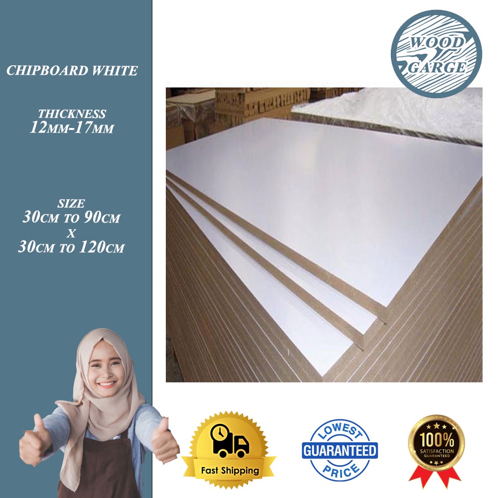 [ Chipboard 16mm White ] For Rack | Table Top | Furniture | Kitchen ...