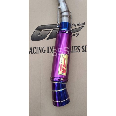 GL RACING💯 EXHAUST OPEN EX5 WAVE 125 KRISS 100 SRL 110 115 CLASS sym ...