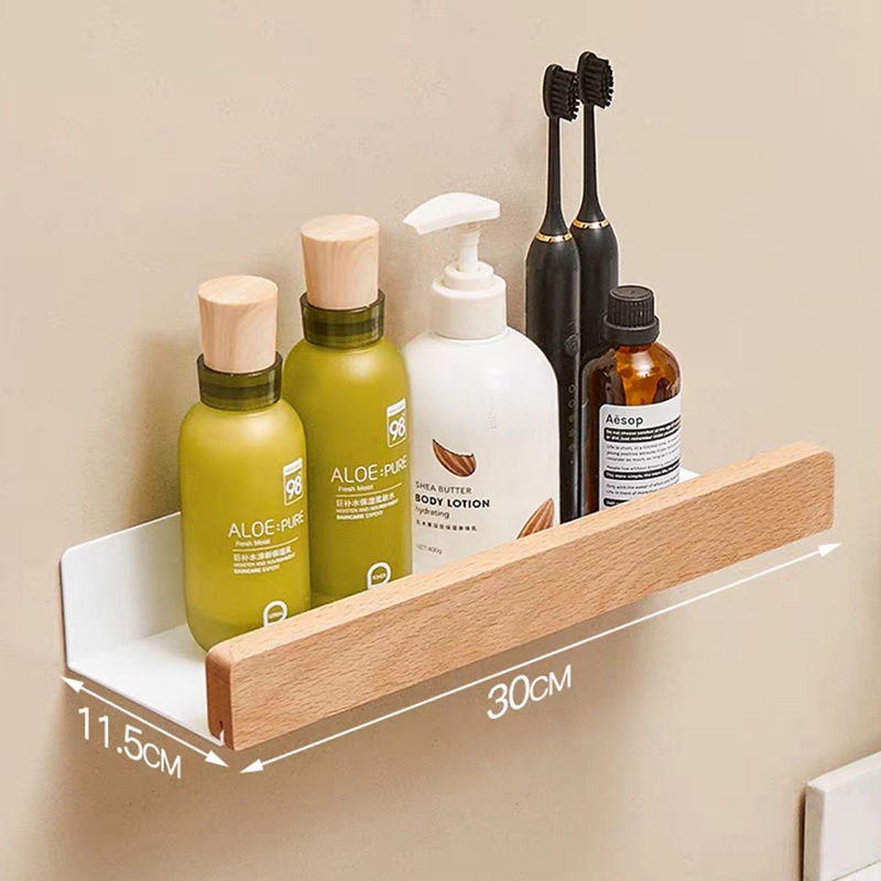 Bathroom Rack Wall-mounted Shower Room Toilet Shampoo Shelf Cosmetic ...