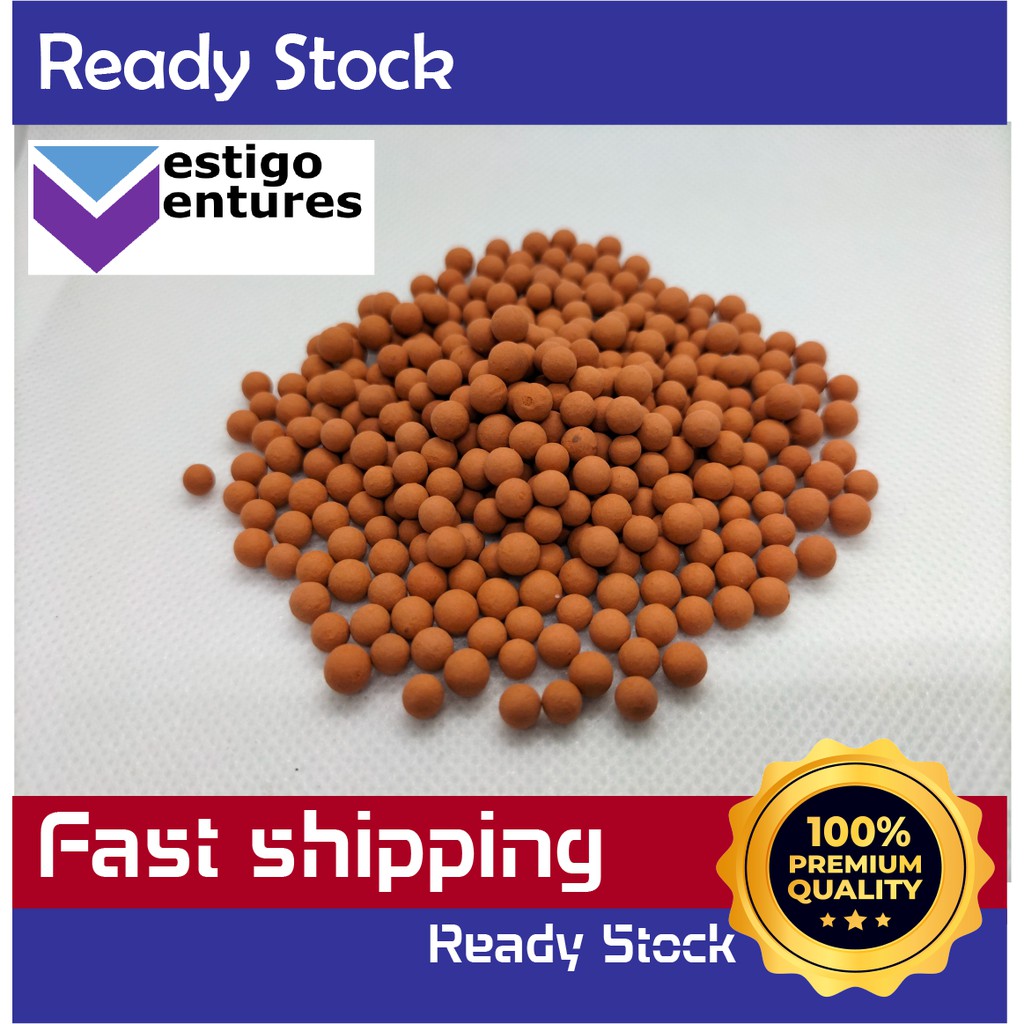 2 LITER FINE RED HYDROKORRELS HYDROTON LECA BALLS CLAY PEBBLES (5 MM) 2 ...