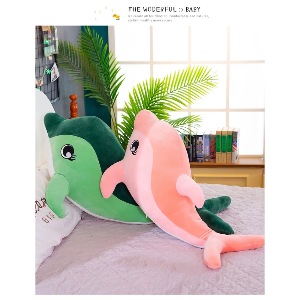 Dolphin Plush Toy Ragdoll Doll Sleeping Pillow (Ready Stock) | Shopee ...