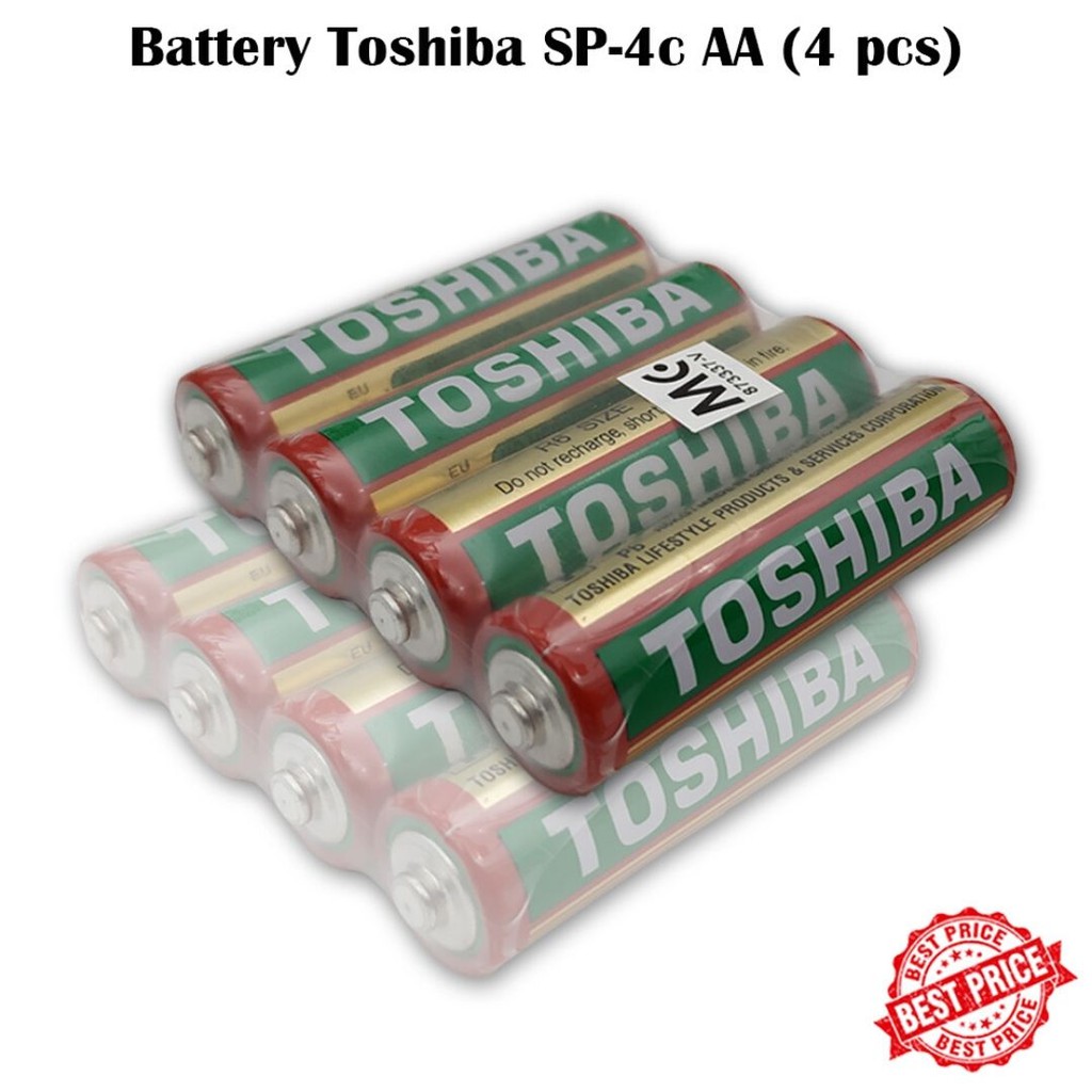 Toshiba Heavy Duty AA 1.5V Battery [4Pcs]/Bateri Toshiba AA [4 Biji ...