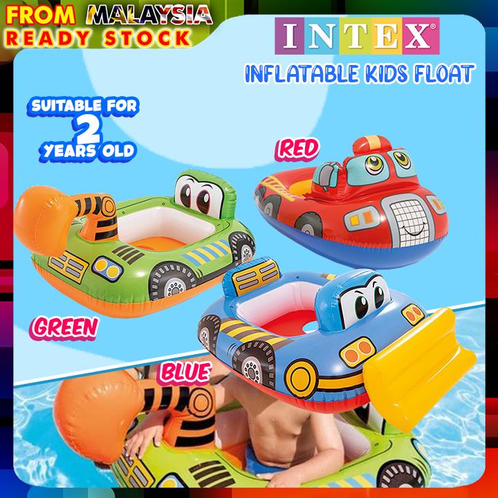INTEX 59586 Inflatable Baby Kids Floating Swimming Ring Cartoon Style ...