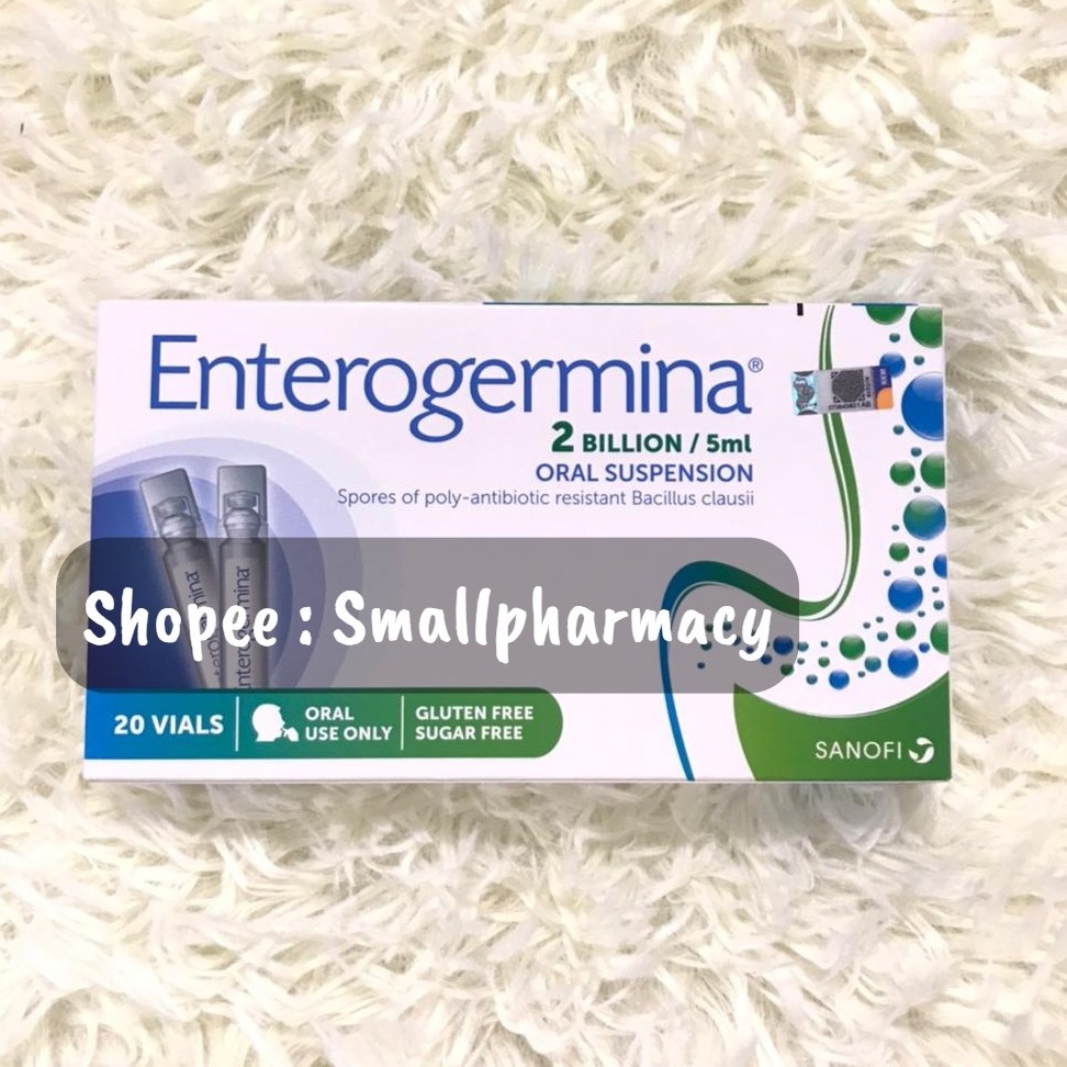 Enterogerminaa Enterogermina Bacillus Clausii Probiotic 2 Billion CFU/5mL Suspension (20 VIALS ...