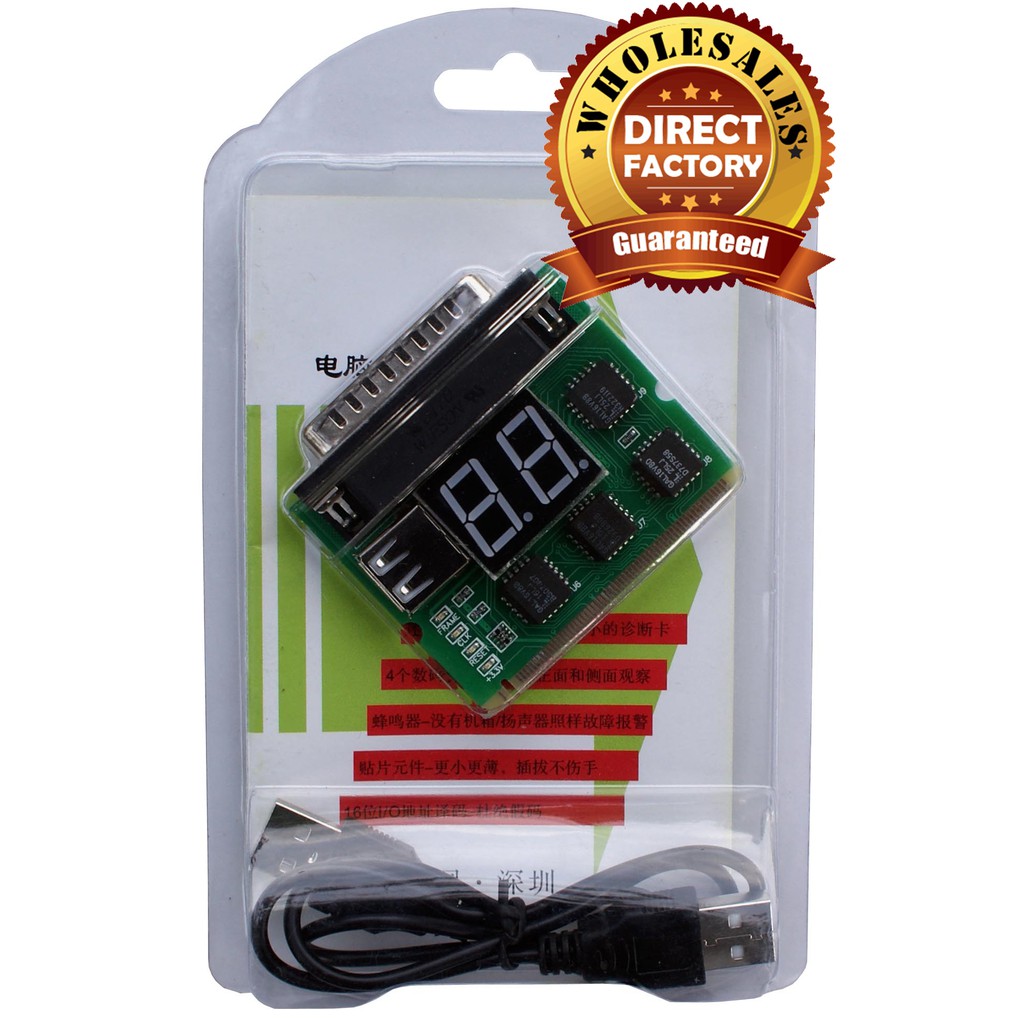 Parallel Port Diagnostic Card POST Card Analyzer Tester (Two Digit) for ...