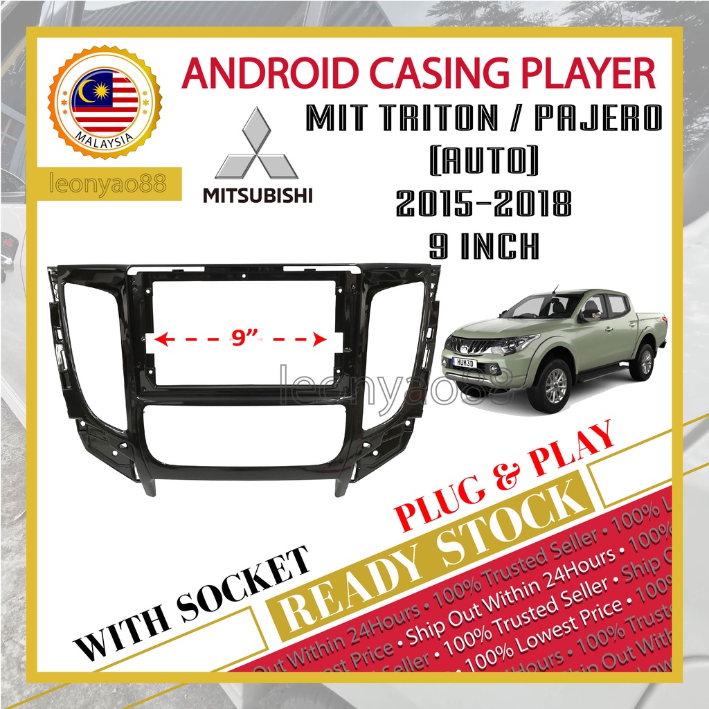 MITSUBISHI TRITON / PAJERO 2015-2018 [ AUTO AIR-COND ] 9 INCH ANDROID ...
