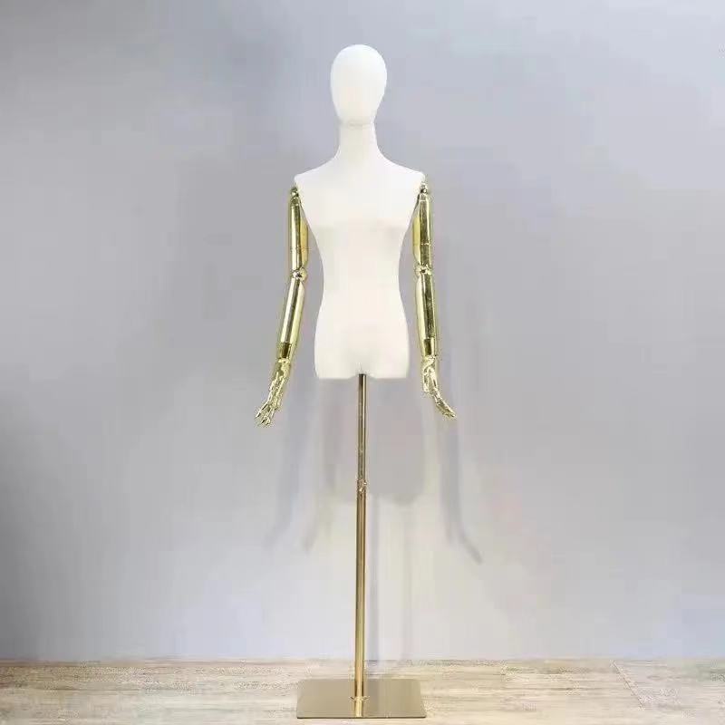 Clothing store window display mannequin rack cloth cover dummy half ...