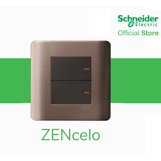 Schneider ZENcelo 15A Switch Socket Bronze TV SOCKET/TEL SOCKET/1G1W ...