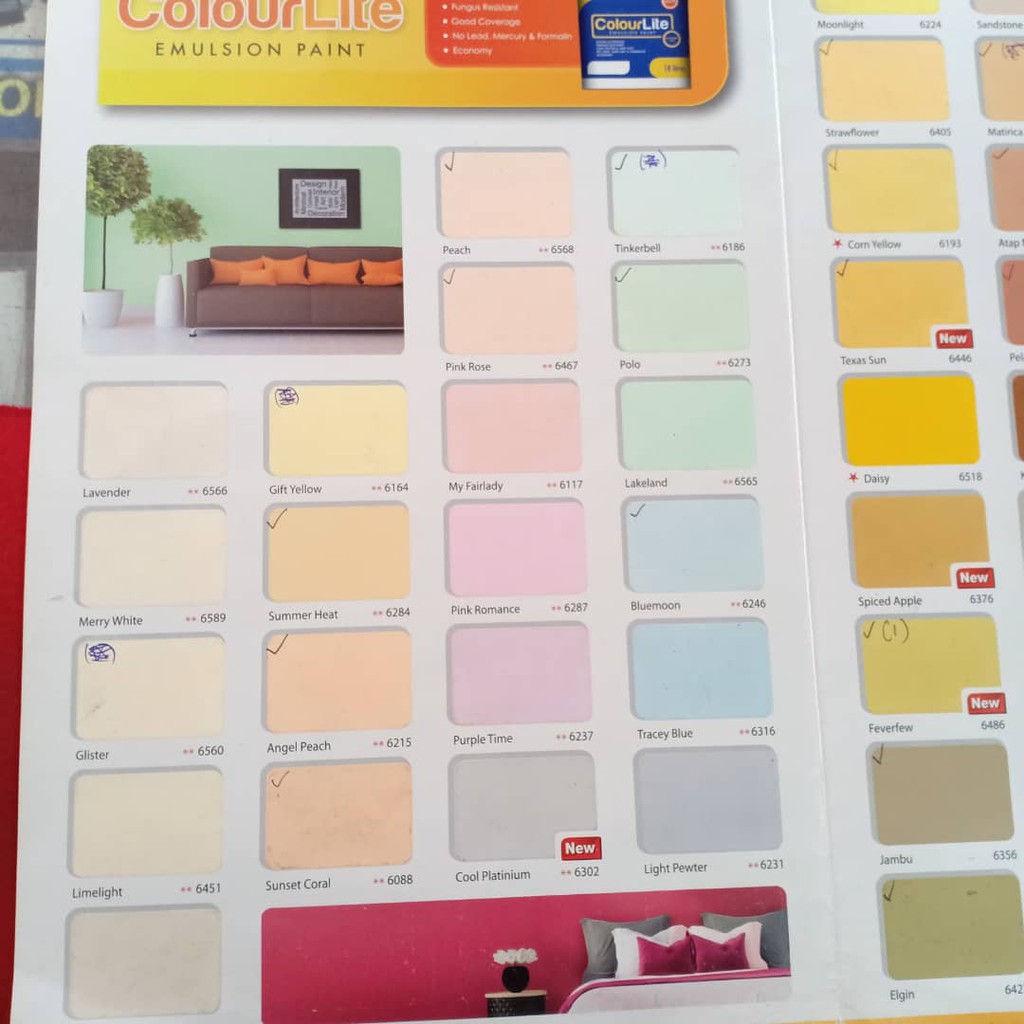 1LITRE COLOURLAND COLOURLITE EMULSION PAINT | Shopee Malaysia