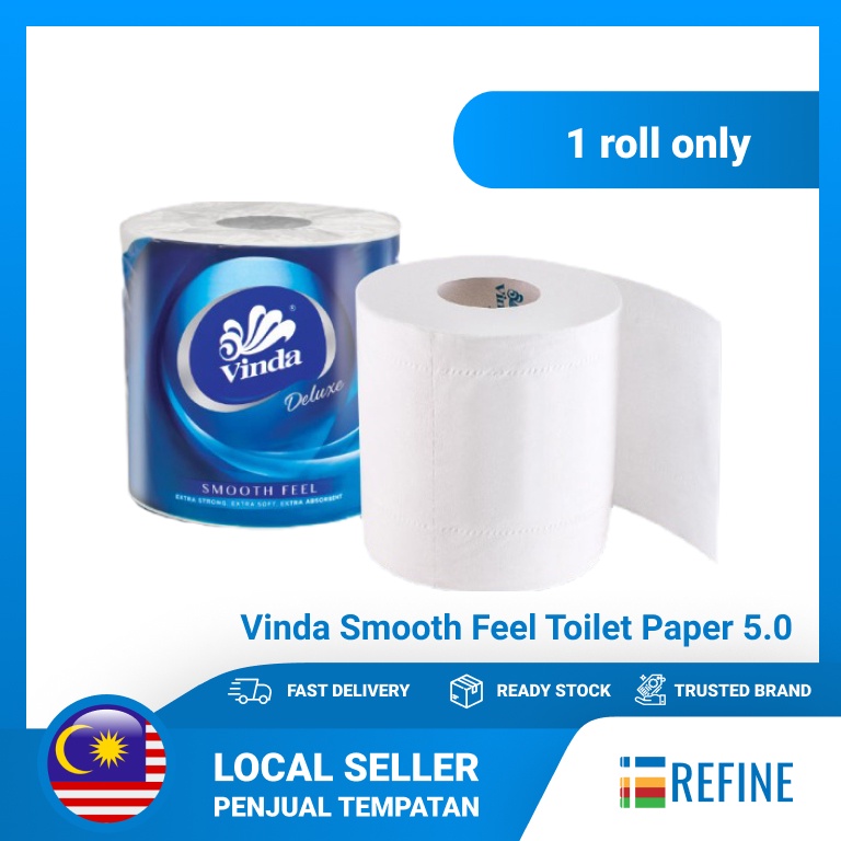 1 roll only - Vinda Smooth feel Toilet paper | Shopee Malaysia