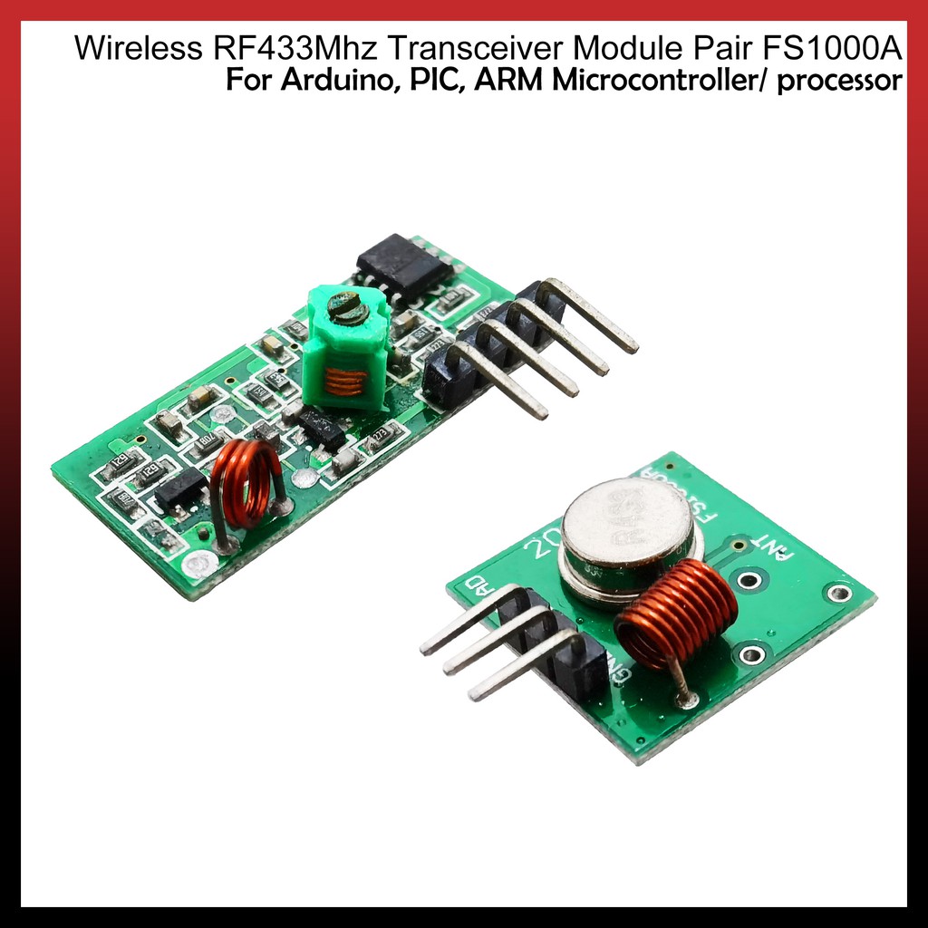 Wireless 433MHz 315MHz RF315 Transmitter Receiver(RX) FS1000A Arduino ...