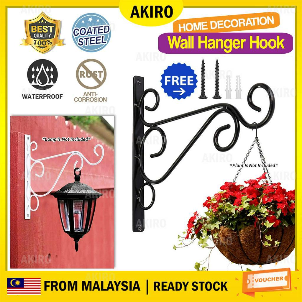 AKIRO Heavy Duty Flower Pot Hanger Plant Vase Wall Mount Brackets ...