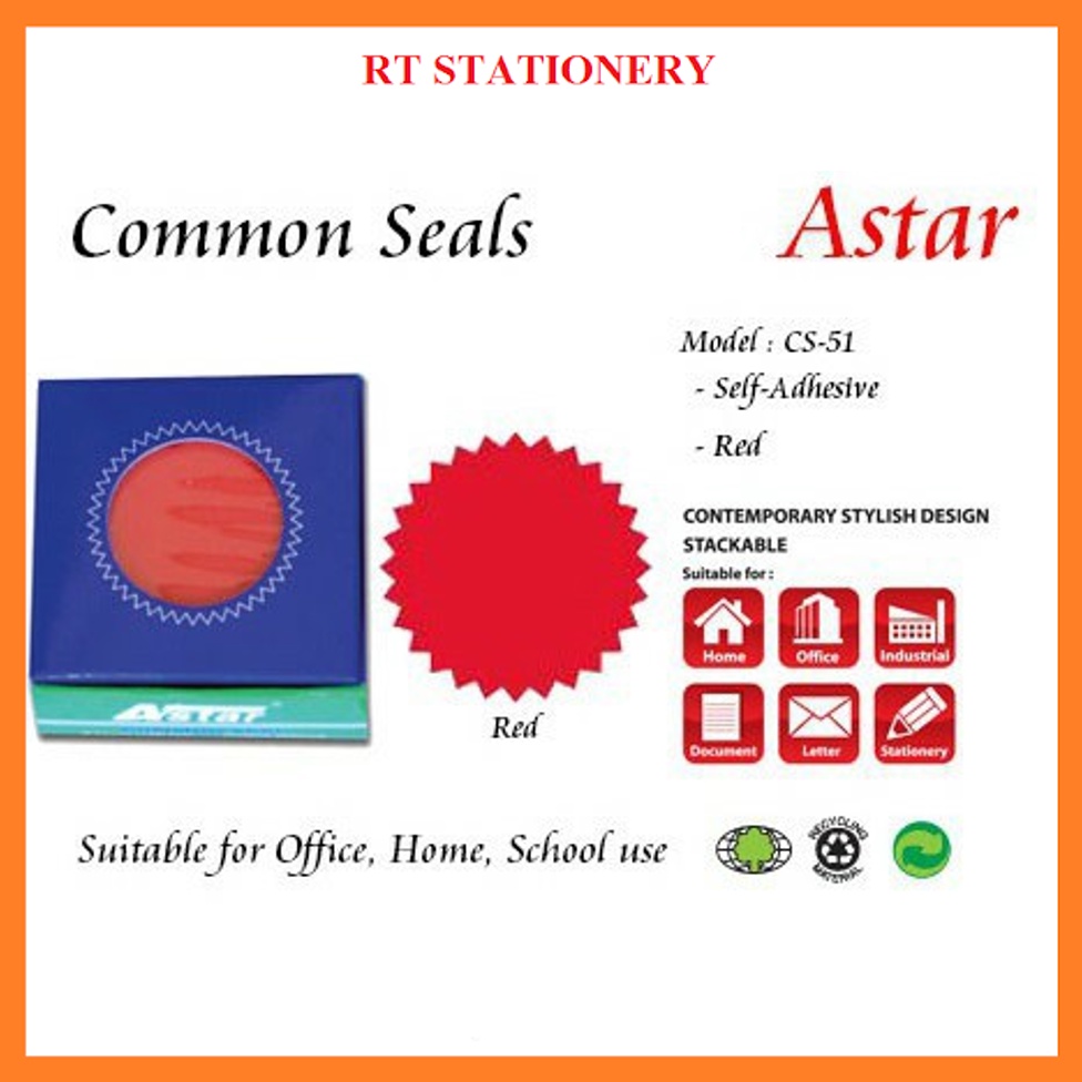 Astar Certificate Seal/ Cop Sijil/ Bintang Sijil 100pcs | Shopee Malaysia