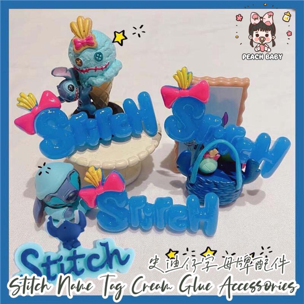 Stitch Name Tag Cream Glue DIY Accessories Decoration Toys Cream Glue ...