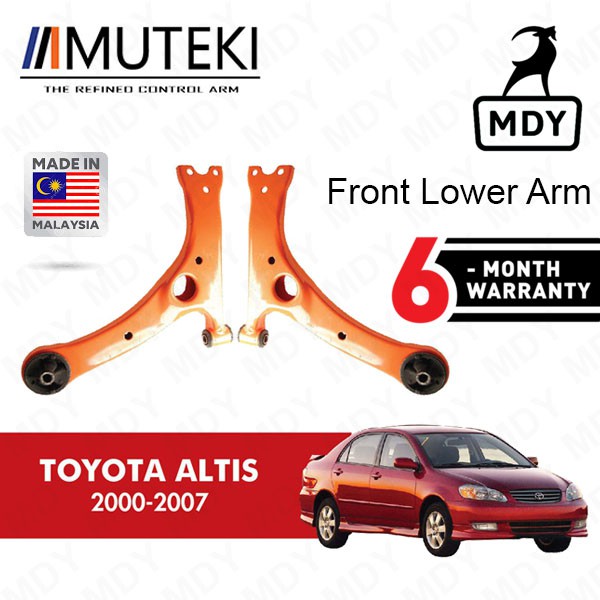[L+R]MUTEKI Front Lower Arm For Toyota Altis (2000-2007) | Shopee Malaysia