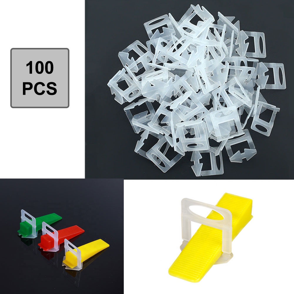 100pcs Tile Leveling System Strips / Clips 1.5mm, 2.0mm, 2.5mm, 3.0mm ...