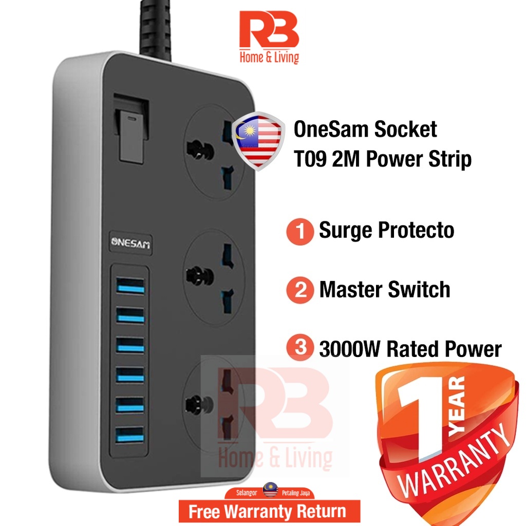 Power Socket 6 USB x Travel Extension USB Port 6 x USB Extension Socket ...