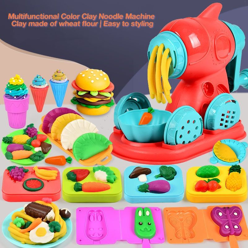 🇲🇾3D Color DIY Art Play-Doh Clay Play Dough Mould Playset Plasticine ...