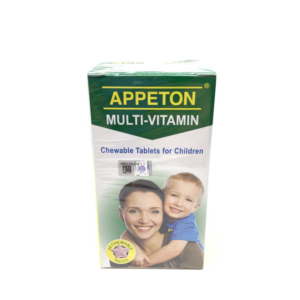 Appeton Multi-Vitamin Chewable Tablets for Children (60's) | Shopee ...