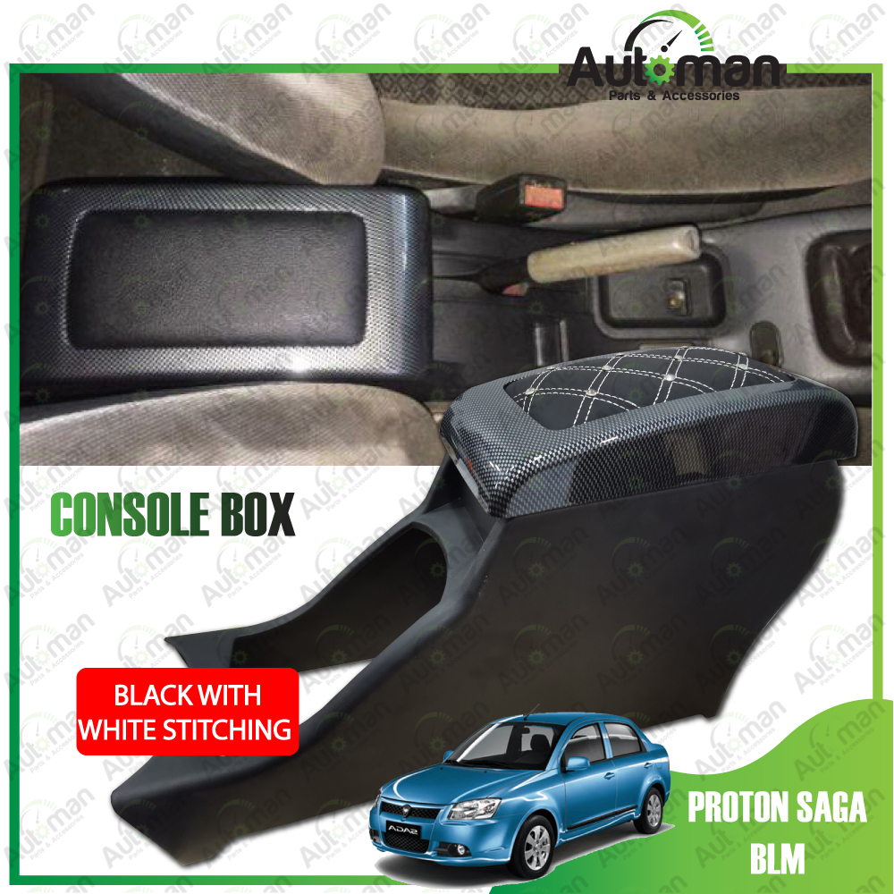 Proton Saga BLM 2008 - 2010 Console Box Arm Rest Black Style Carbon ...