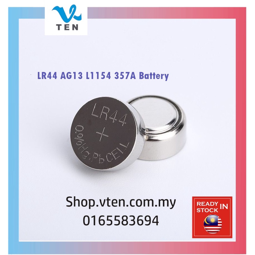 1PC LR44 AG13 Alkaline 1.5V Button Coin Cell Battery 纽扣电池 Bateri LR44 Lr44 Battery | Shopee Malaysia