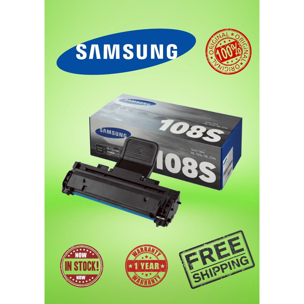 SAMSUNG MLT-D108S ORIGINAL BLACK TONER CARTRIDGE | Shopee Malaysia