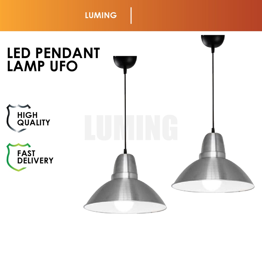 LMG_ LED Pendant Light UFO Casing Design Hanging Silver Ceiling ...