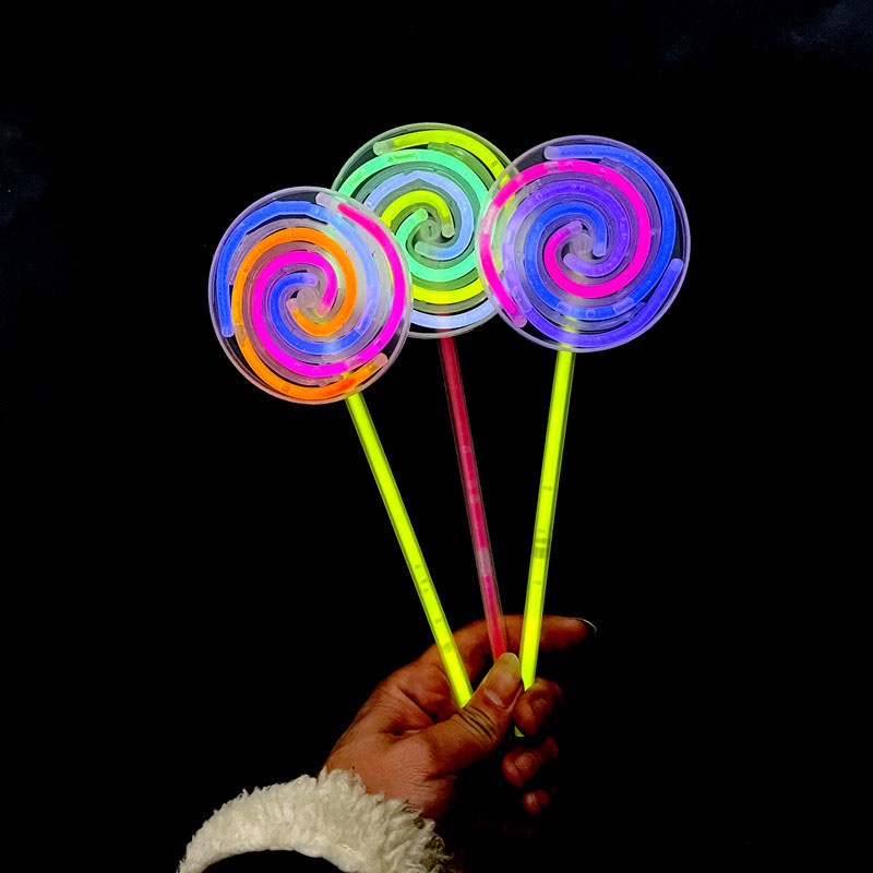 Glowing Lollipops Rotating Windmills Luminous Starry Sky Children's ...