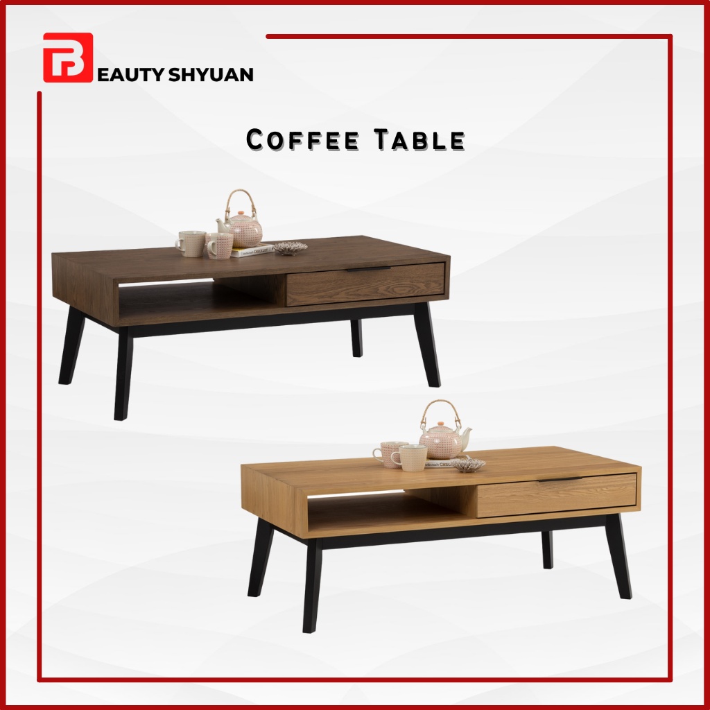 MALTON Coffee Table Modern Meja Coffee Moden Meja Ruang Tamu Meja Kopi ...