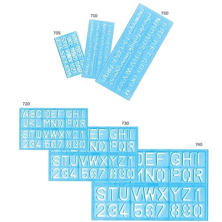 Stencil Plate in Alphabet & Numbering 5mm/ 10mm/ 20mm/ 30mm/ 50mm ...