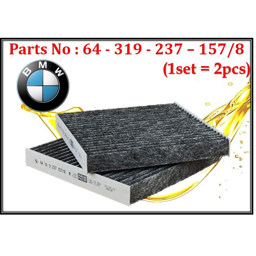 BMW - F25 F26 N20 N47 N52 N54 N55 X3 X4 X-Drive Aircond Filter Cabin ...