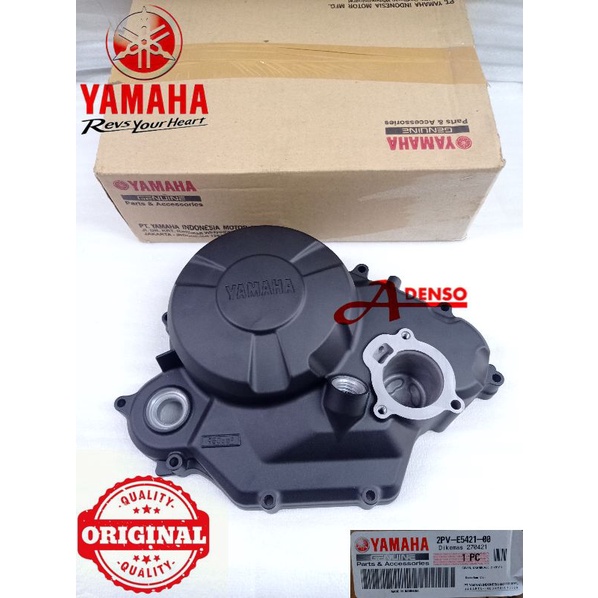 Y15ZR Y15 YSUKU Y15 COVER CLUTCH CASING CLUTCH EXCITER CASE CRANKCASE RH BLACK ORIGINAL100 ...