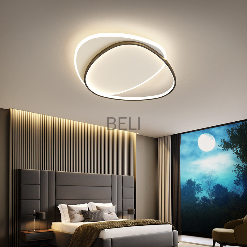 Modern Simple LED Ceiling Light,Dimmable LED Chandelier Flush Mount ...