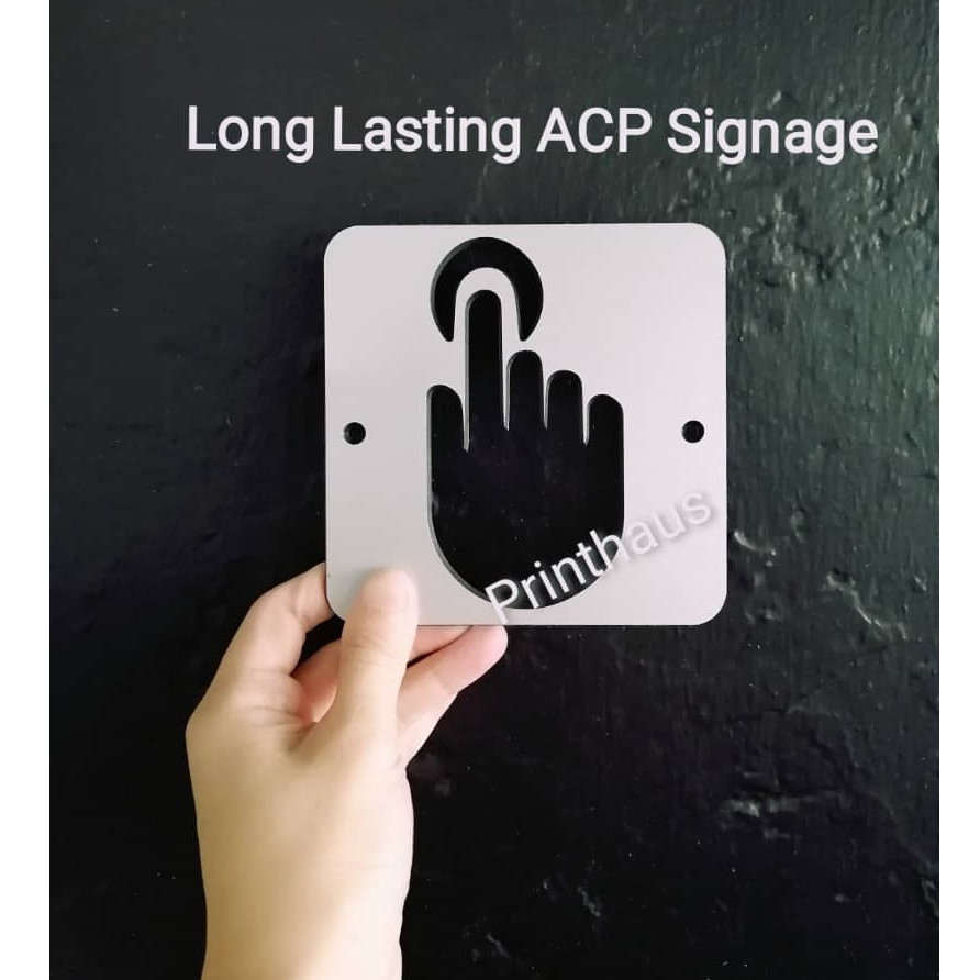 Please Ring Bell Sign Please Press Door Bell Sign Sila Tekan Loceng ...