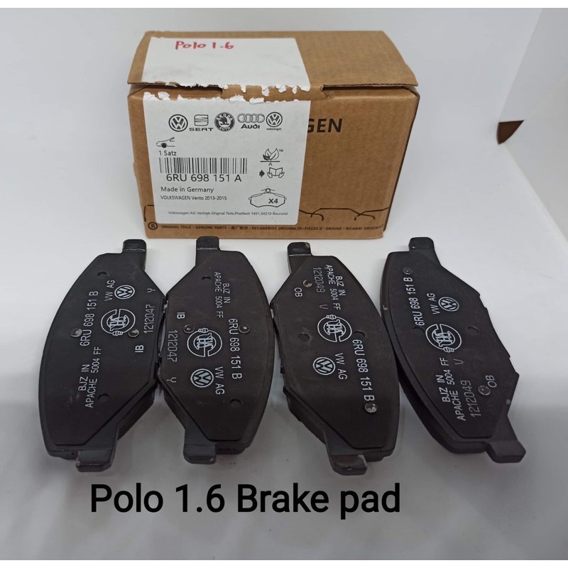 Volkswagen Vw Polo Vento 1.6 Original Brake Pad | Shopee Malaysia