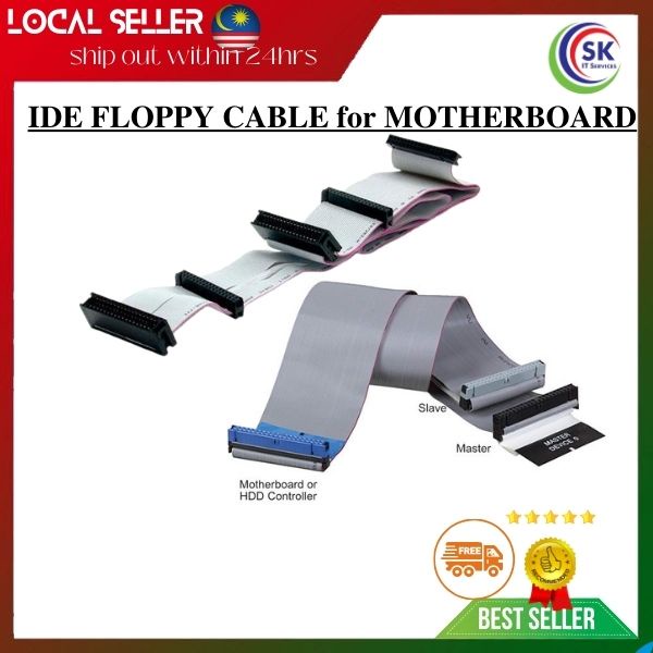 IDE FLOPPY CABLE FOR MOTHERBOARD | Shopee Malaysia