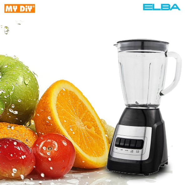 MY DIY - ELBA Glass Blender 1.5L EBL-D1552G(BK) | Shopee Malaysia