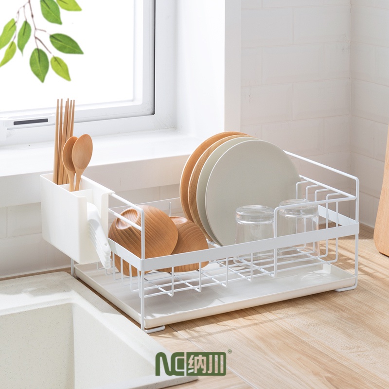 NaChuan Kitchen Shelf Single-Tier Drain Dish Rack Plate drying Rak ...