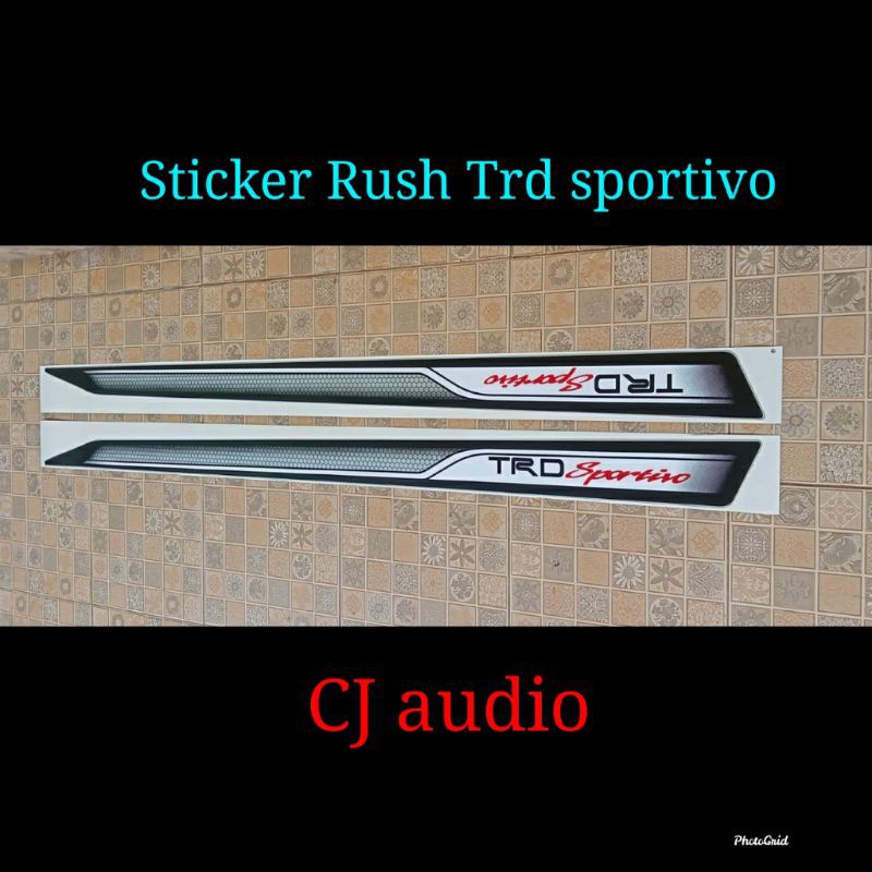Toyota Rush TRD sportivo side body trim sticker striping sticker ...