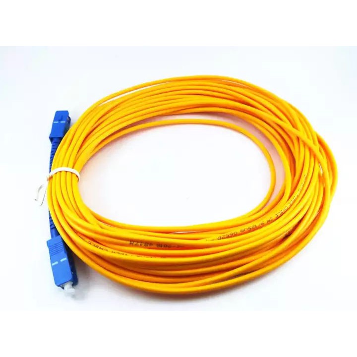15meter SC-SC Simplex Fiber Optic cable Single Mode FTTH Pigtail Patch ...