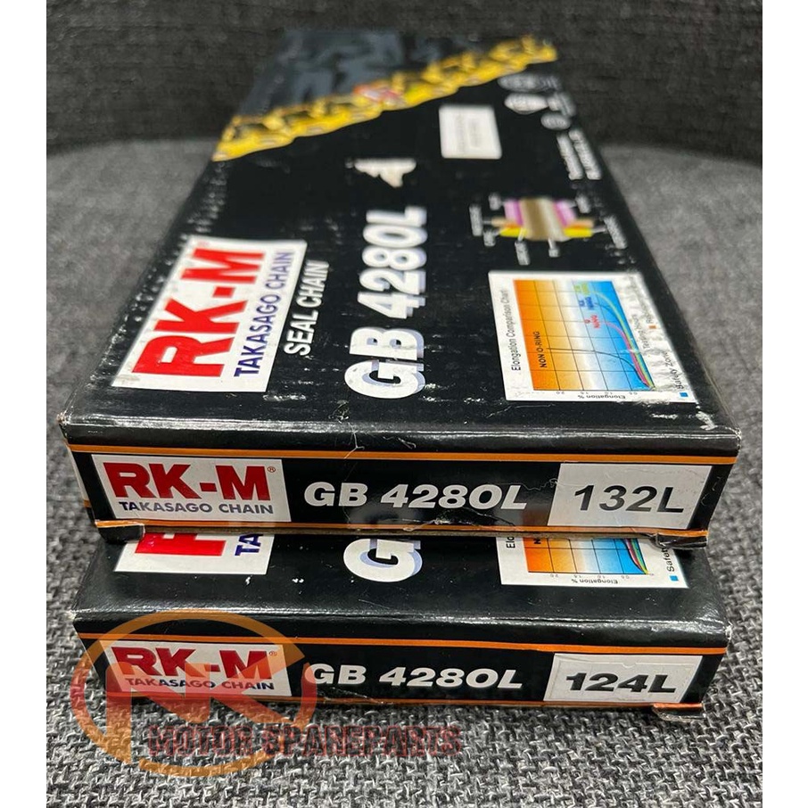 RK-M (Full GOLD) Gold O-Ring Chain/ Rantai O-Ring Gold GS428KLO X 124L ...
