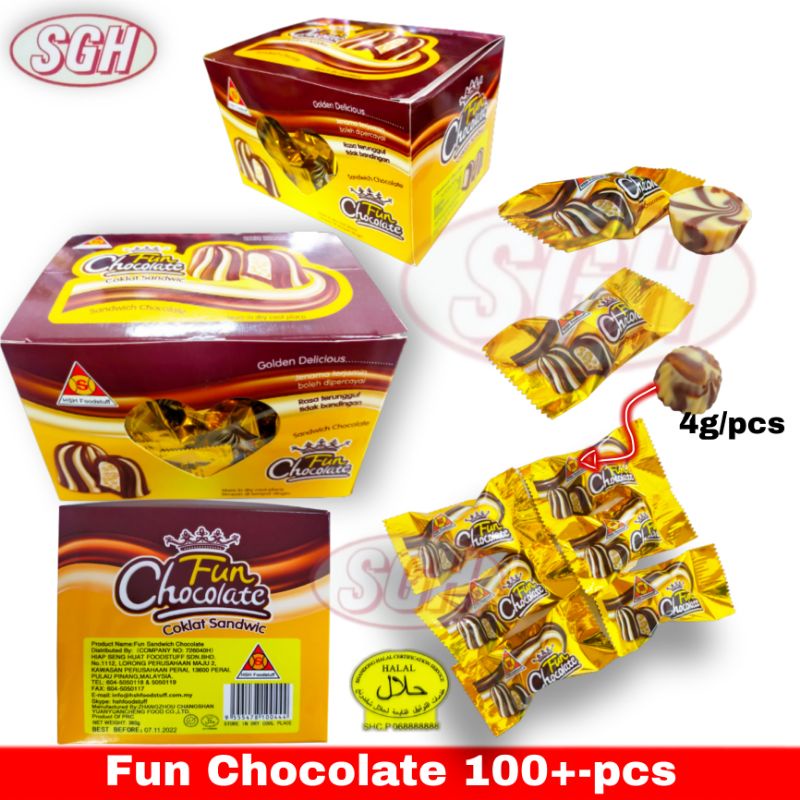 Chocolate Fun Coklat Sandwhich (approx90+-pcs) | Shopee Malaysia